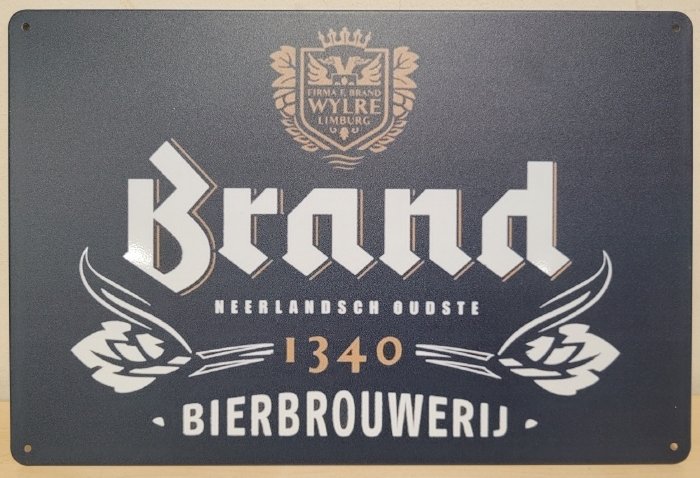 Brand bier reclamebord