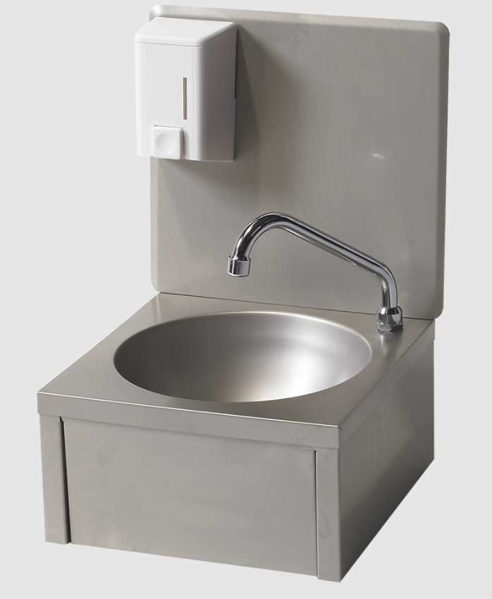 Handenwasbak met kniebediening
