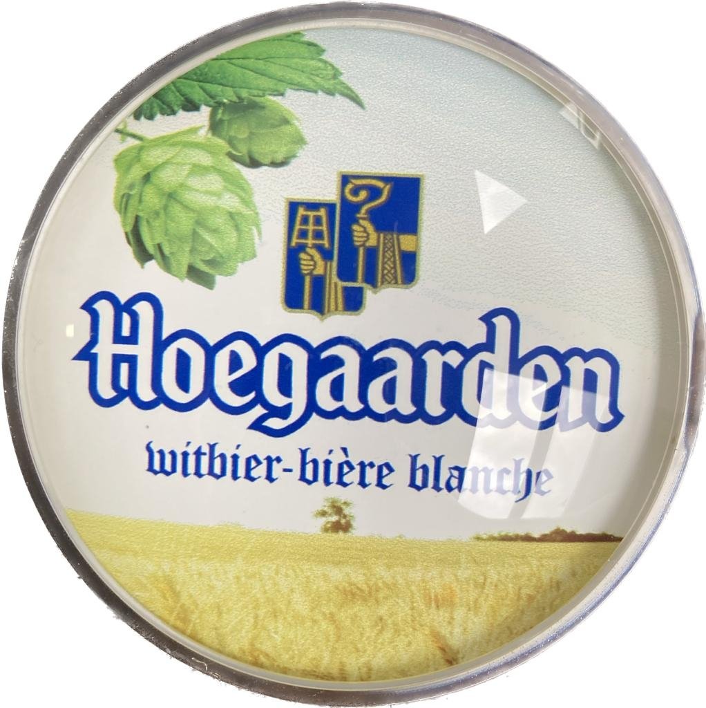 Ronde taplens Hoegaarden witbier bol 69 mmø