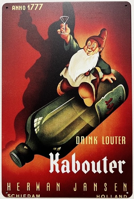 Drink louter kabouter reclamebord