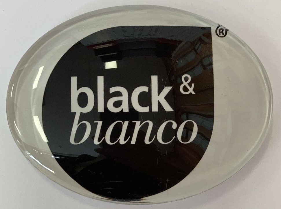 Occasion - Ovale taplens Black & Blanco