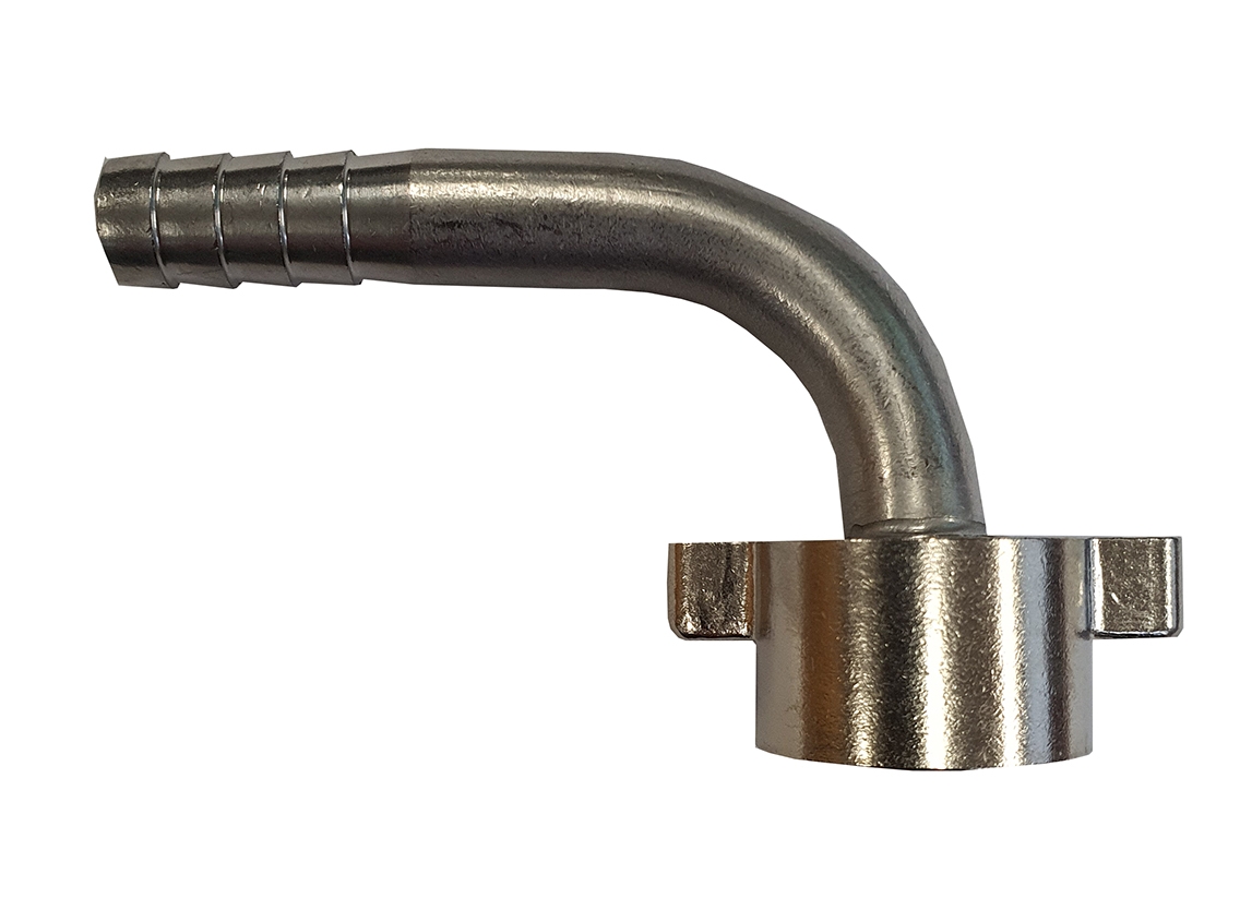 Tule gebogen met 5/8 vleugelwartel